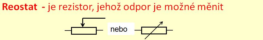 F8 – zápis (Reostat) | Výuka chemie, fyziky a matematiky