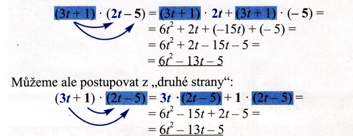 M8 – příklady (násobení mnohočlenu mnohočlenem) | Výuka chemie, fyziky ...